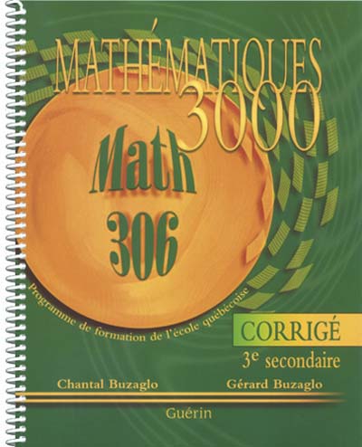 math 3000 sec 2 corrigé pdf